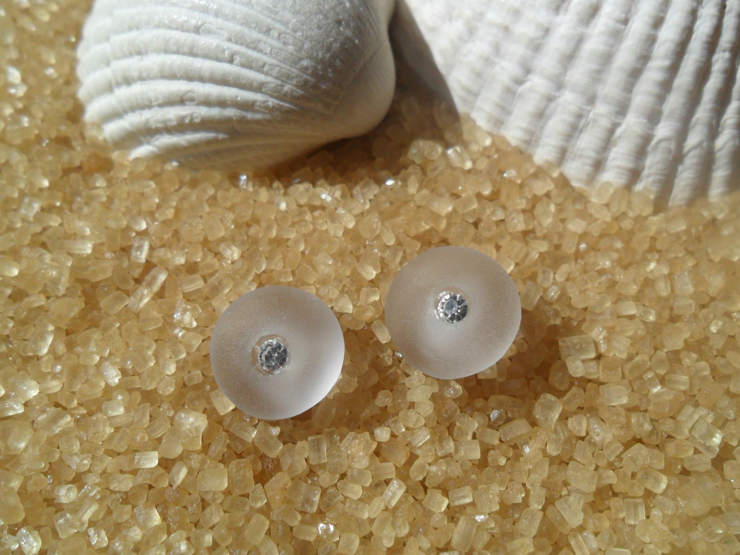 Stud Earrings - Scottish Sea Glass